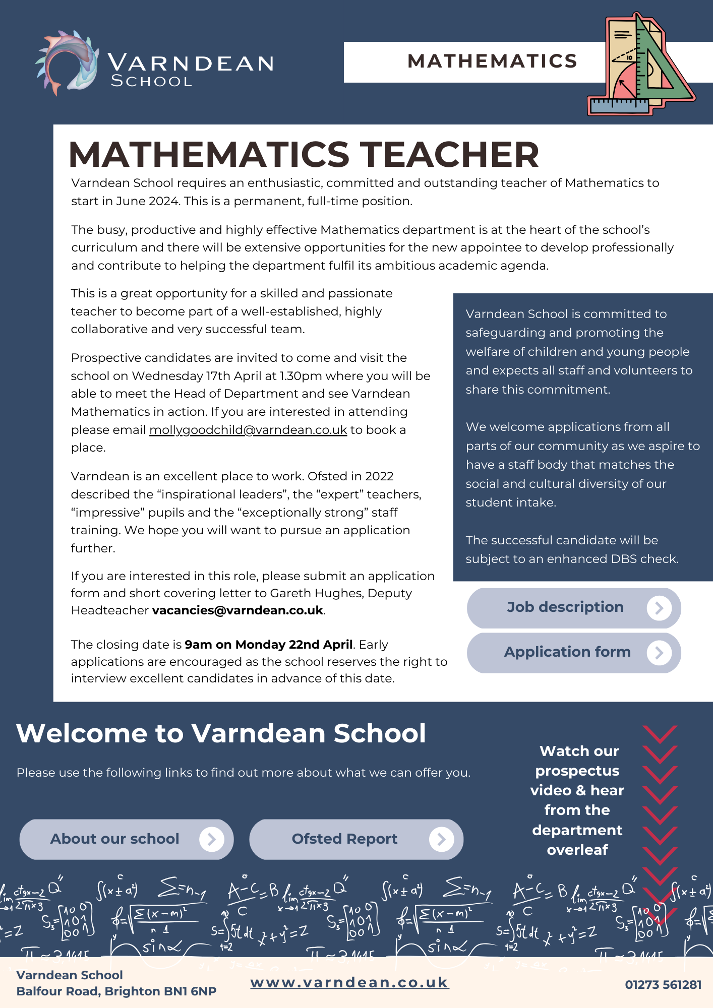 Staff Vacancies - Varndean School